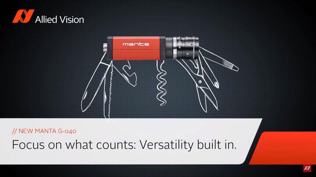 A detailed look at the New Manta G-040 camera - Allied Vision